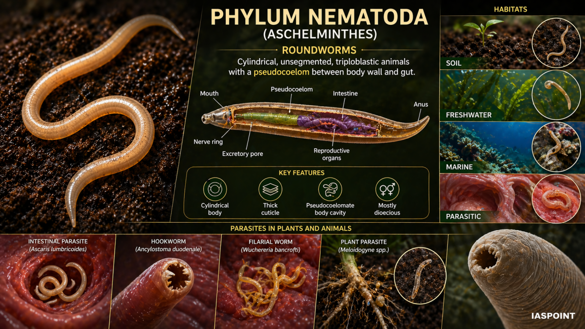 UNIT 12: Worms (Flatworms, Roundworms, Annelids) | Units | IASPOINT