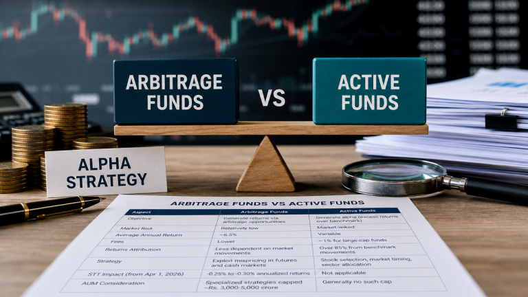 Arbitrage Funds Alpha Strategy versus Active Funds | IASPOINT