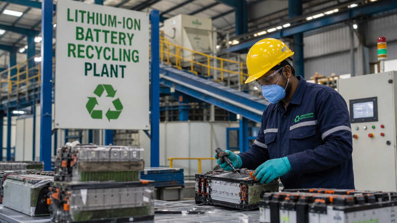 Lithium-Ion Battery Recycling Initiatives in India | IASPOINT